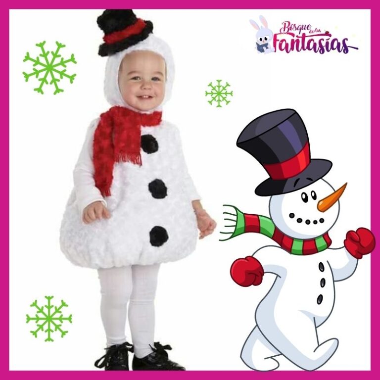 Cómo hacer un disfraz de MUÑECO de NIEVE para niños