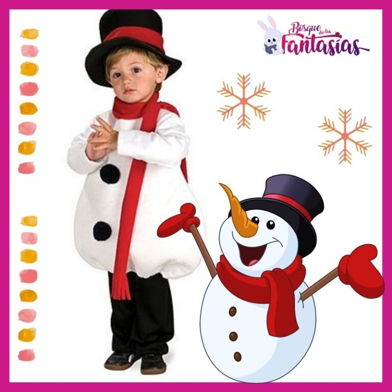 Cómo hacer un disfraz de MUÑECO de NIEVE para niños